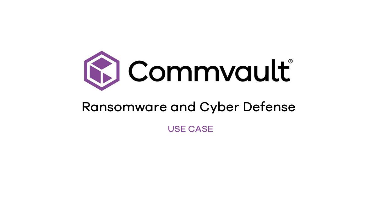 Ransomware and Cyber Defense | Commvault