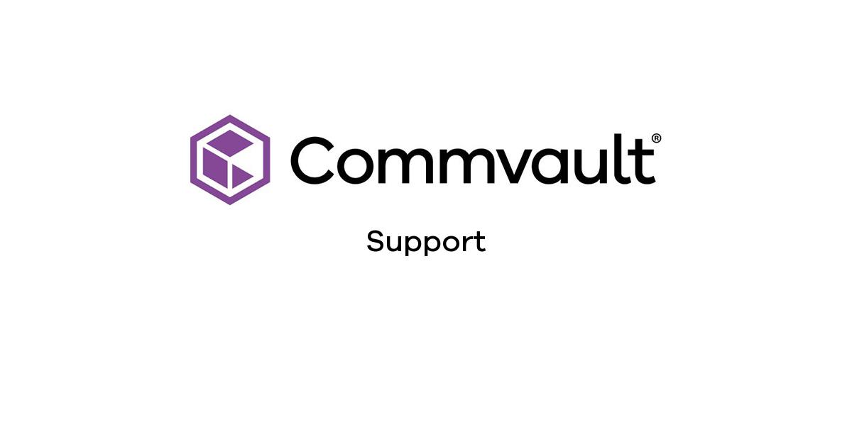 Customer Support | Commvault