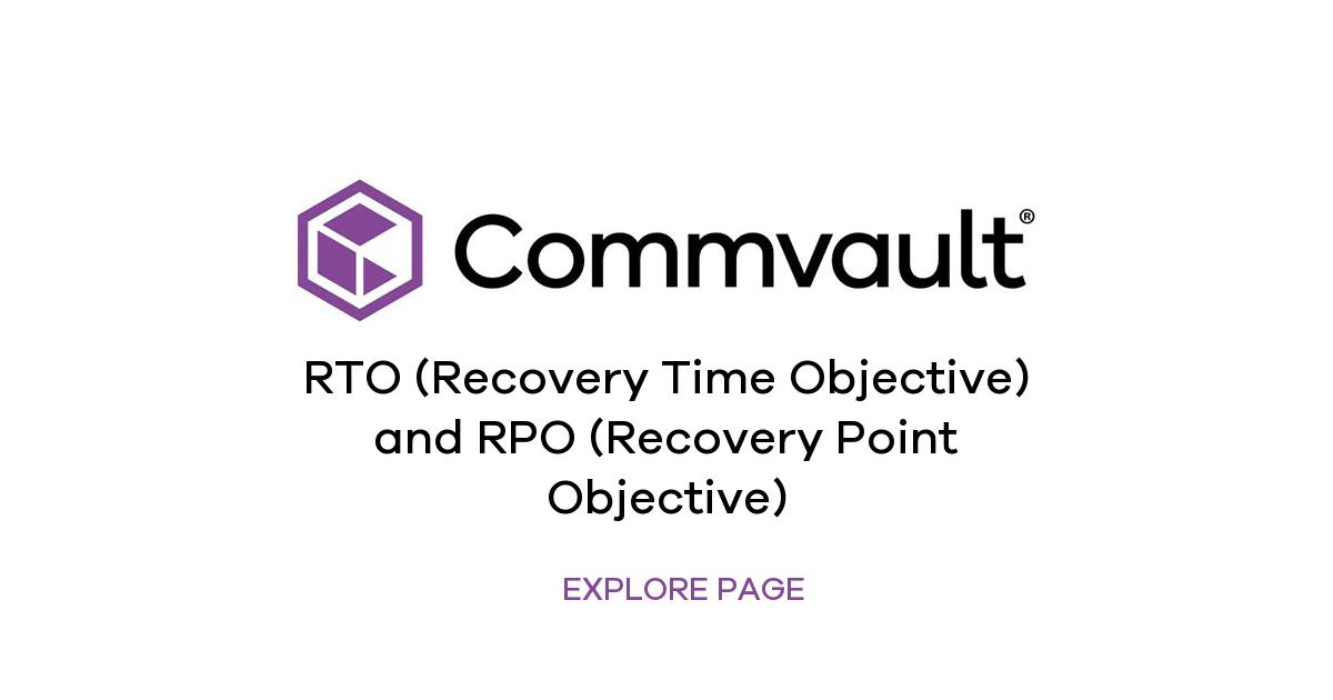 RTO (Recovery Time Objective) and RPO (Recovery Point Objective ...