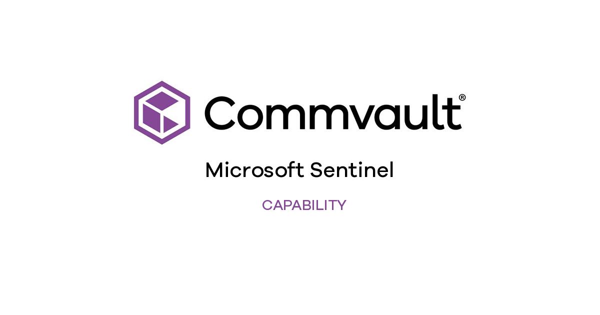 Microsoft Sentinel | Commvault