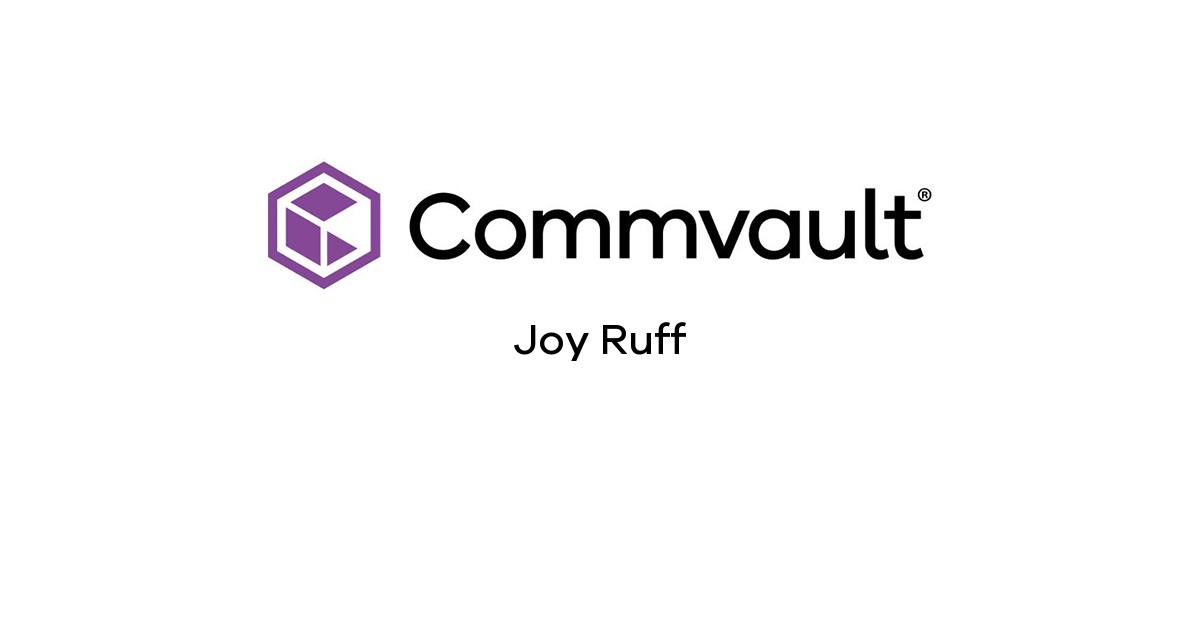 Joy Ruff | Commvault
