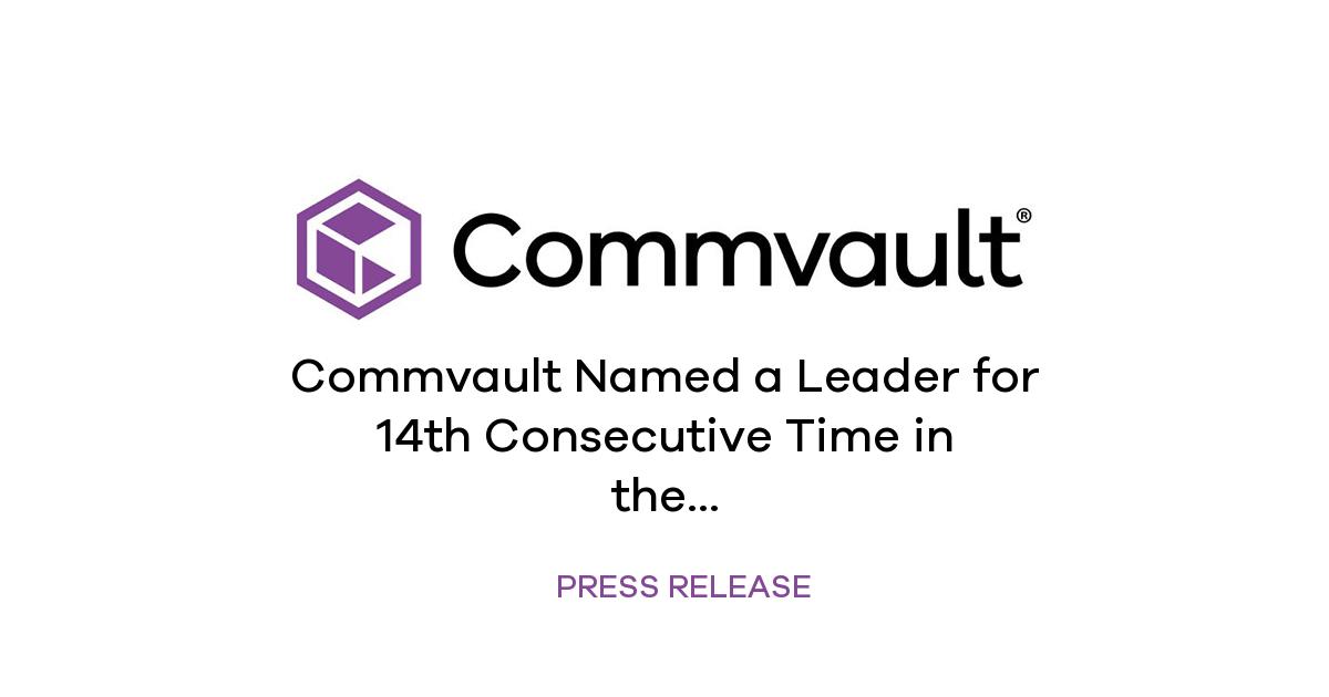 Commvault Named a Leader in 2025 Gartner® Magic Quadrant™ | News