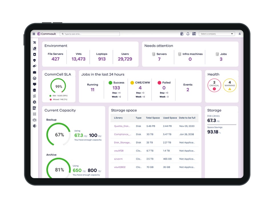 Backup & Recovery | Commvault