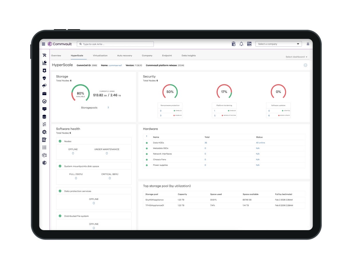 HyperScale X: Secure Hybrid Cloud Storage | Commvault
