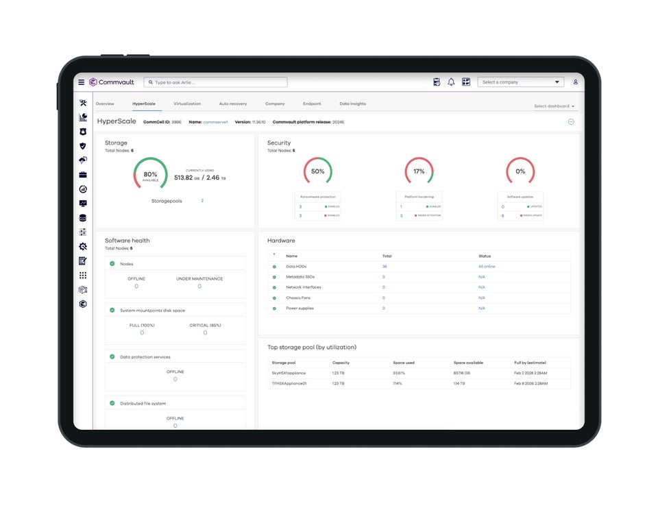 HyperScale X: Secure Hybrid Cloud Storage | Commvault