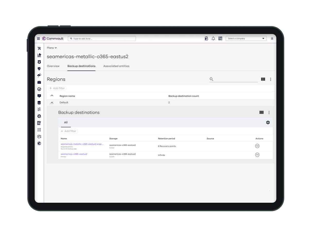 Microsoft 365 Backup Solutions | Commvault